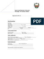 MUBAS Postgraduate Application Form | PDF | Postgraduate Education ...