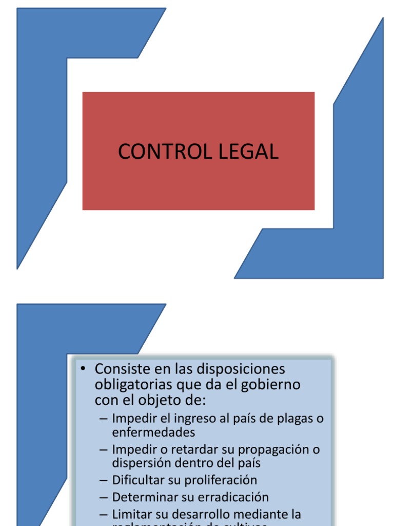 Control Legal | PDF | Plaga (organismo) | Pesticida