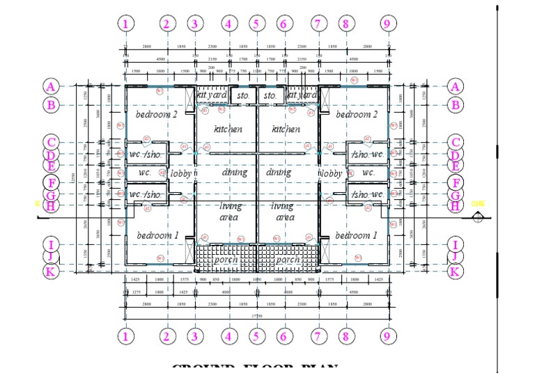 Ground Floor Plan: Sto. Kit - Yard Bedroom 2 Kitchen Sto. Kit - Yard | PDF