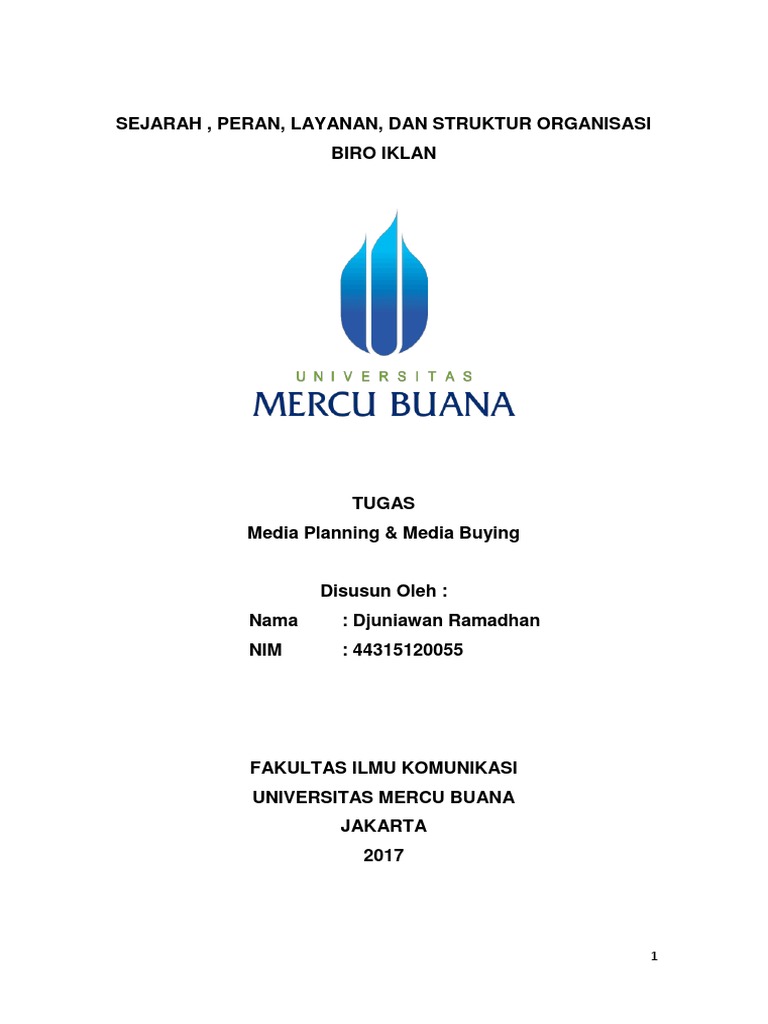 Struktur dan Peran Biro Iklan | PDF