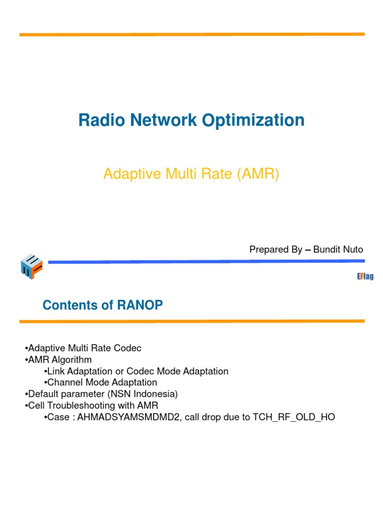 AMR Radio Network Optimization | PDF | Codec | Bit Rate