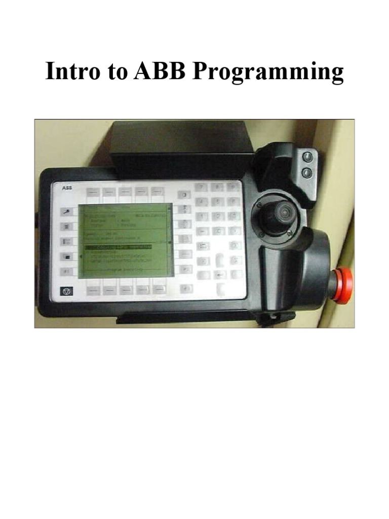 ABB Programming Intro | PDF | Cartesian Coordinate System | Rotation ...