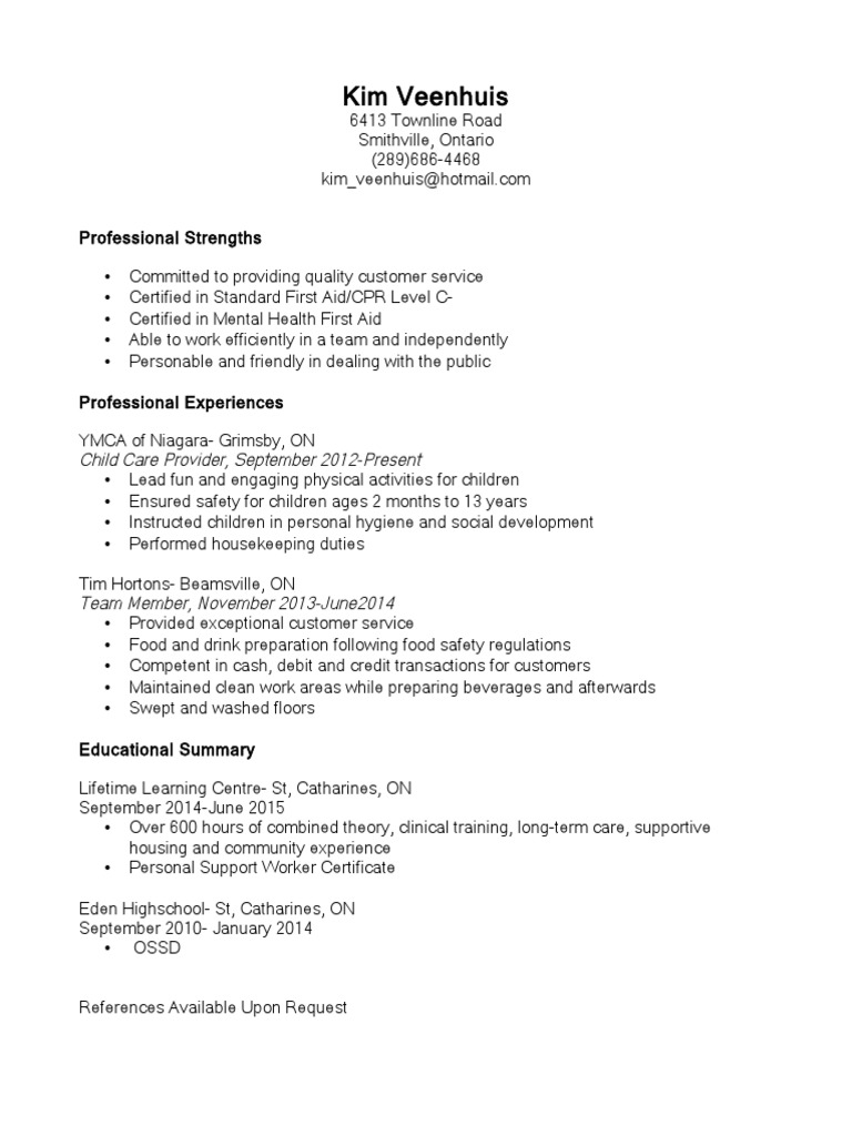 Kim Resume November | PDF