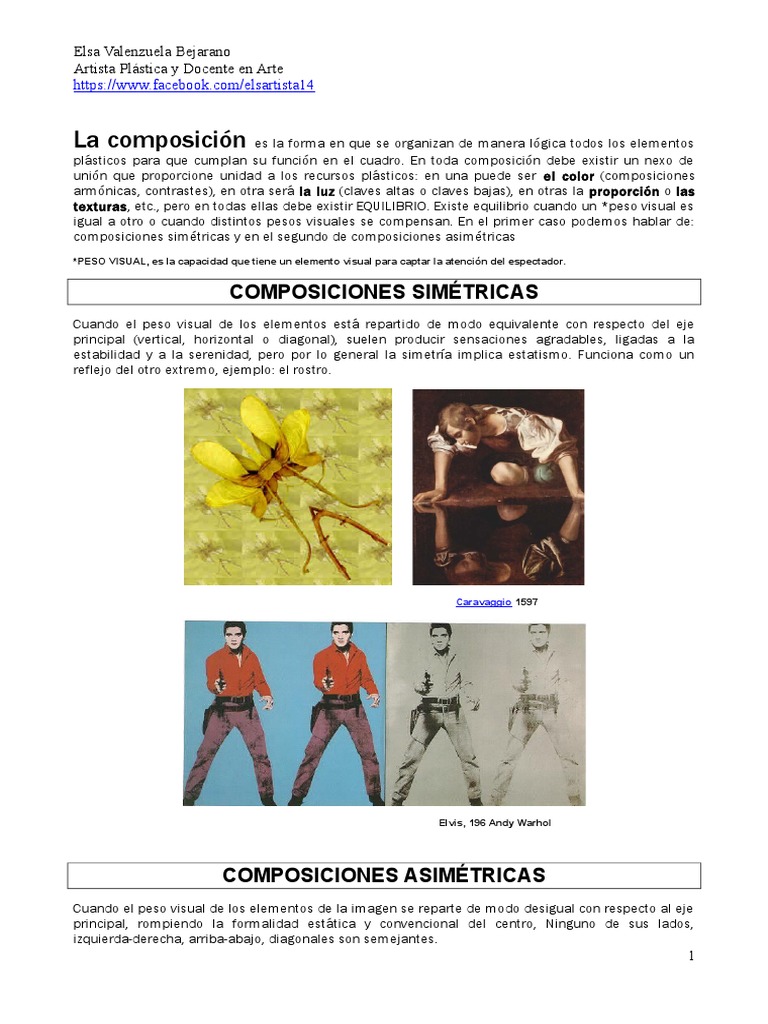 Simetría y Asimetría en Composición Artística | PDF