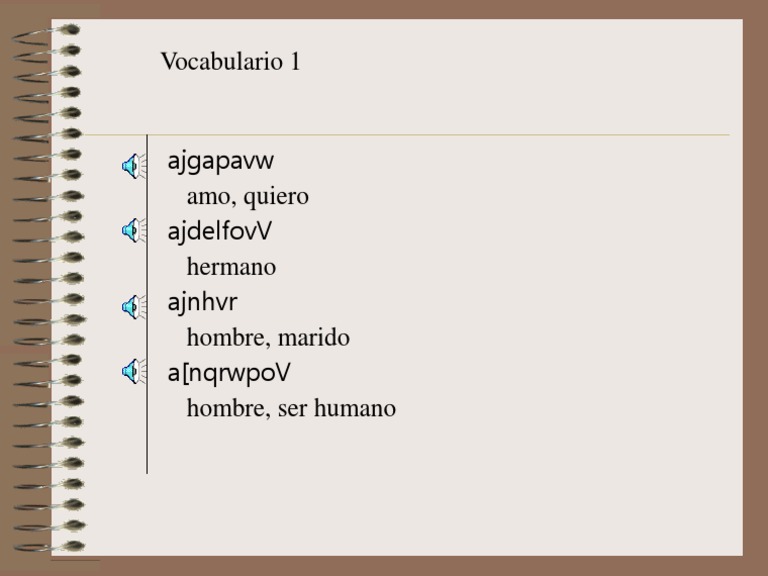 Vocab 1b Teknia | PDF | Idiomas