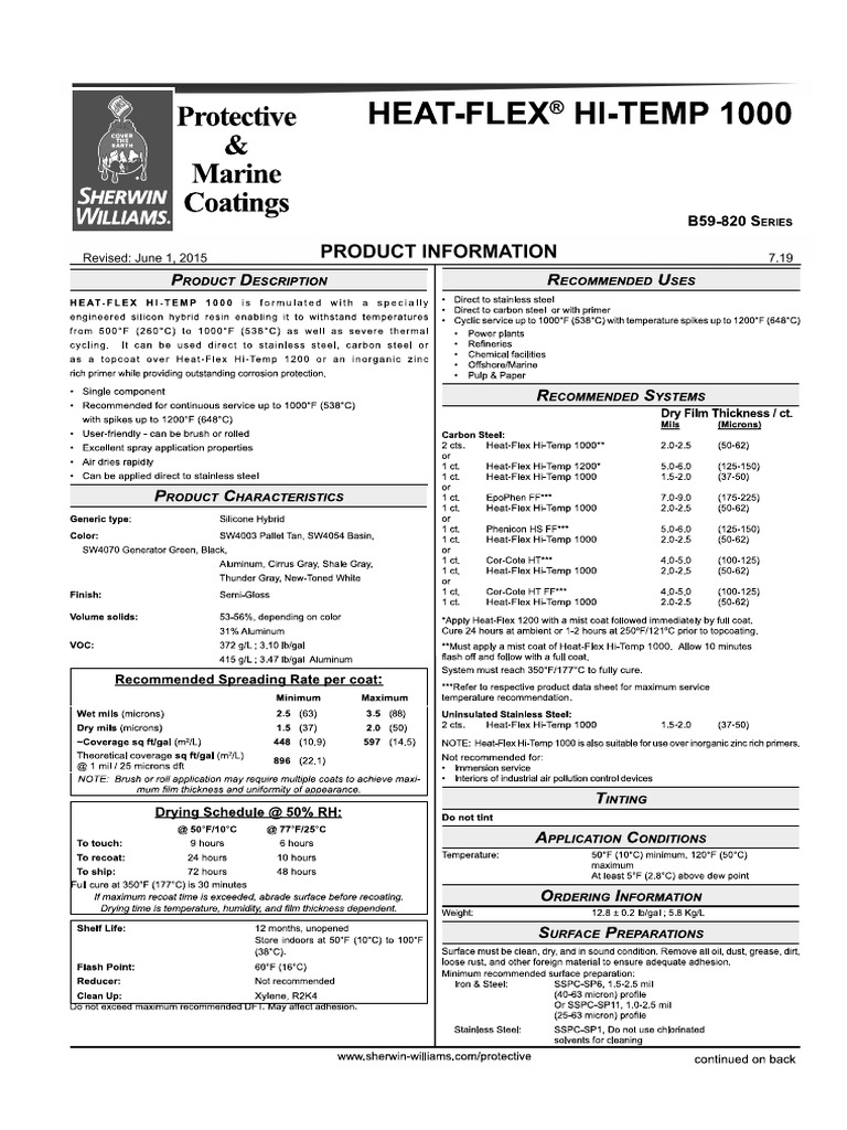 Heat-Flex® Hi-Temp 1000 | PDF