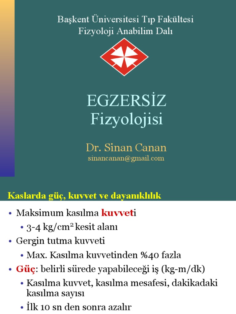 Egzersiz Fizyolojisi PDF | PDF