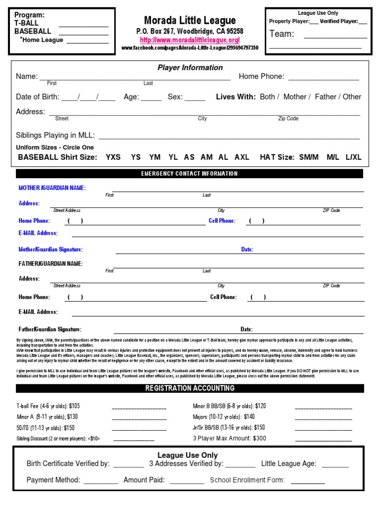 2018 MLL Regstration Form | PDF | Private Law | Social Institutions