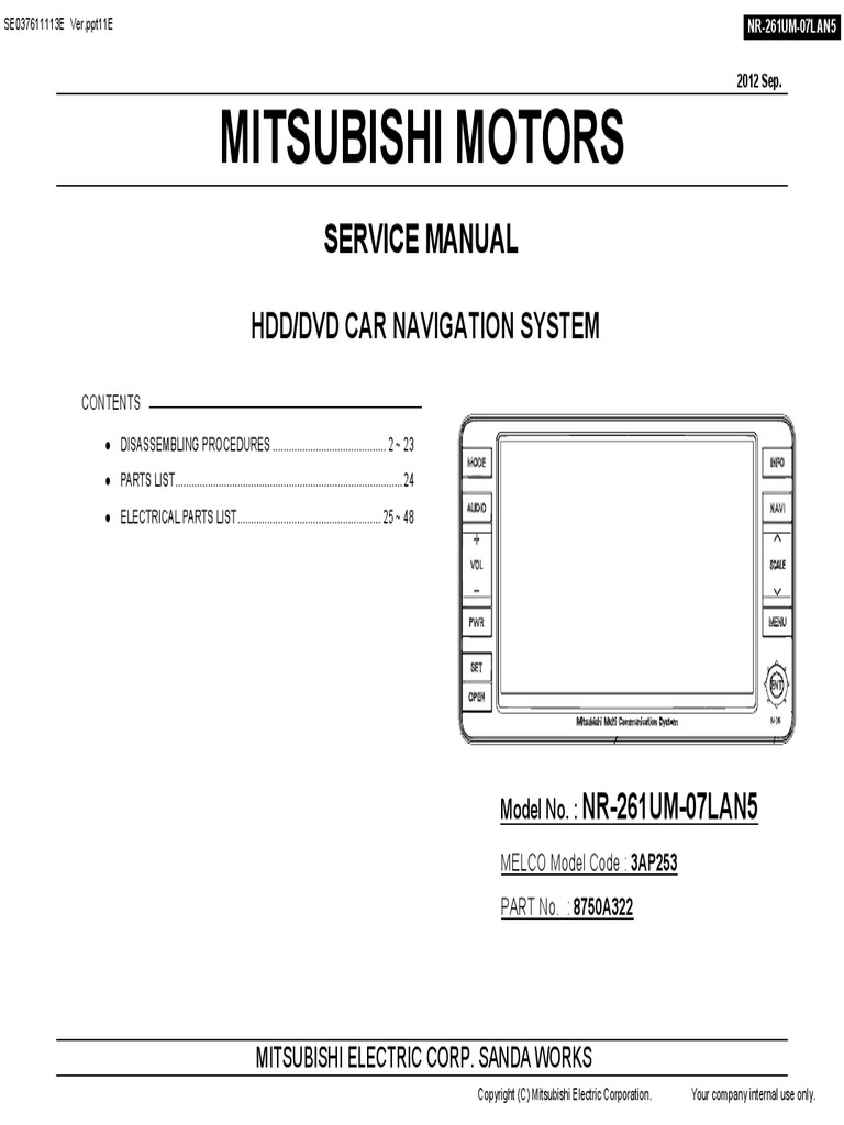 MITSUBISHI MOTORS-mmcs manual.pdf | Electrical Connector | Equipment