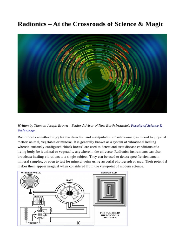 Radionics – at the Crossroads of Science & Magic | Dowsing | Science