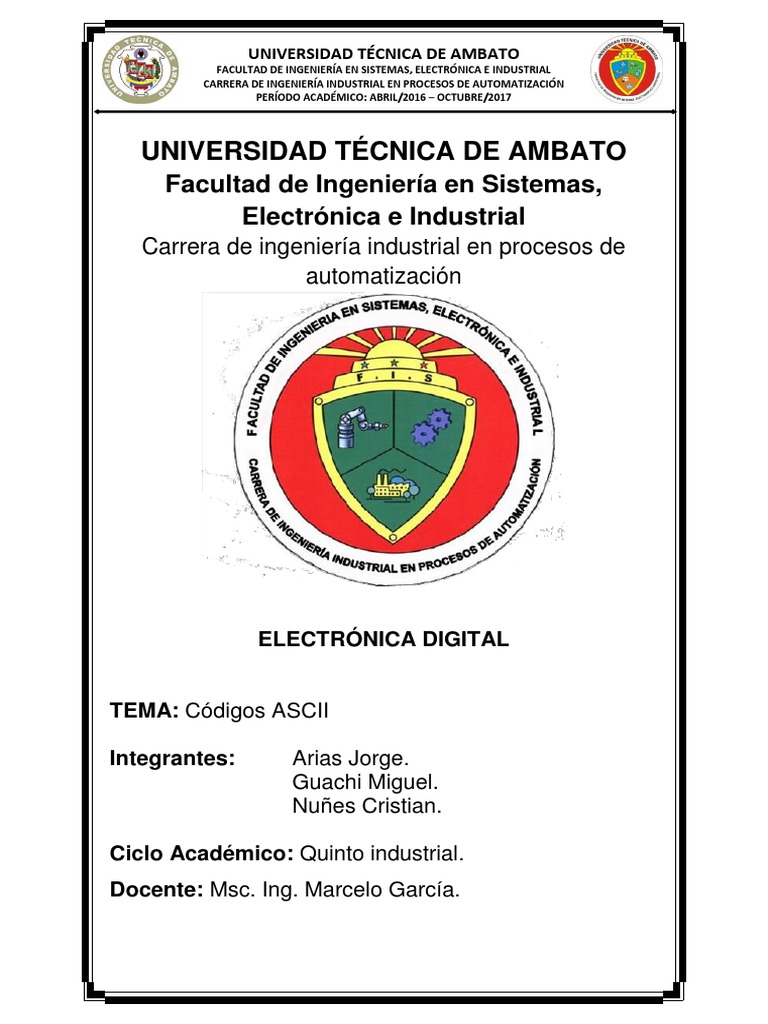 Codigos Ascii | PDF | Ascii | Áreas de informática