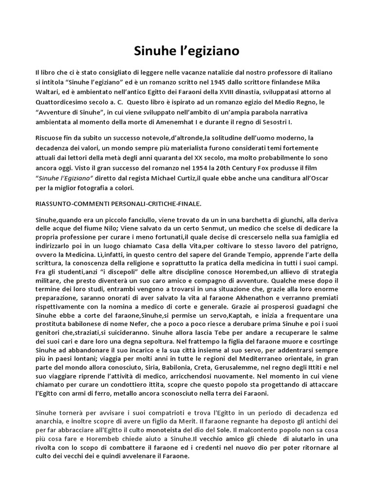 Sinuhe | PDF