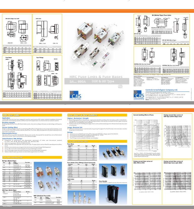 HRC Fuse Links | PDF | Fuse (Electrical) | Electricity
