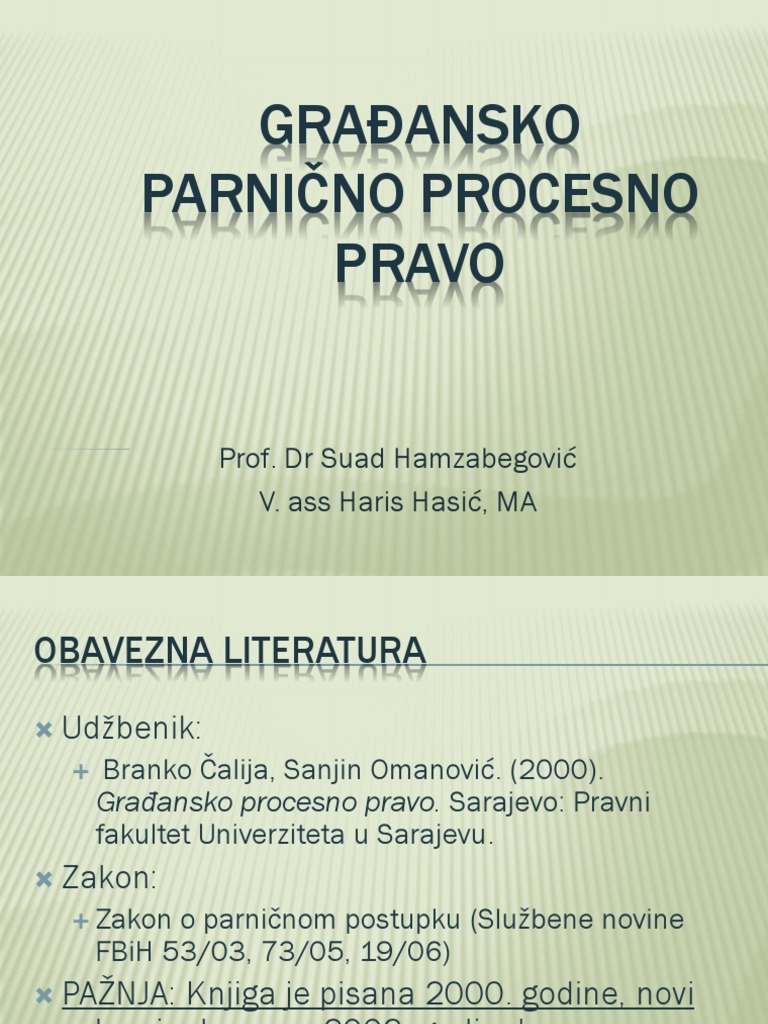 GPPP Prezentacije Za Sva Predavanja 2013-2014 | PDF