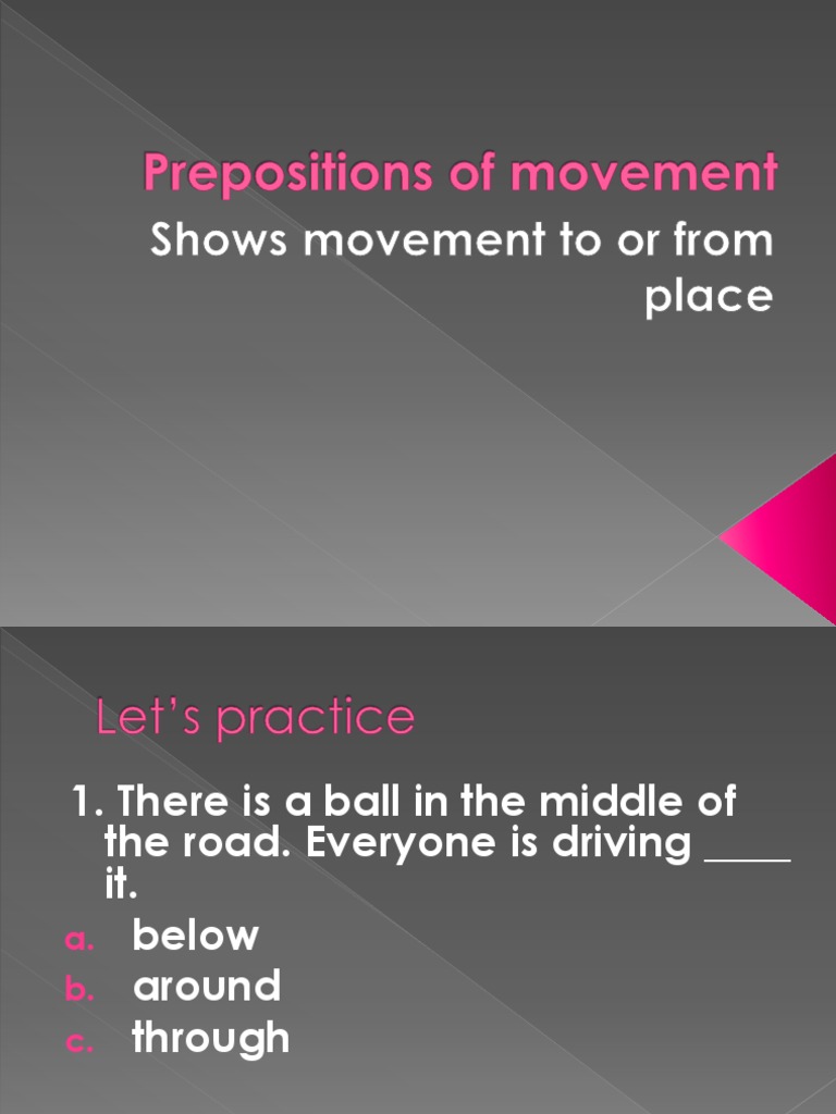 Prepositions of Movement | PDF | Language Arts & Discipline
