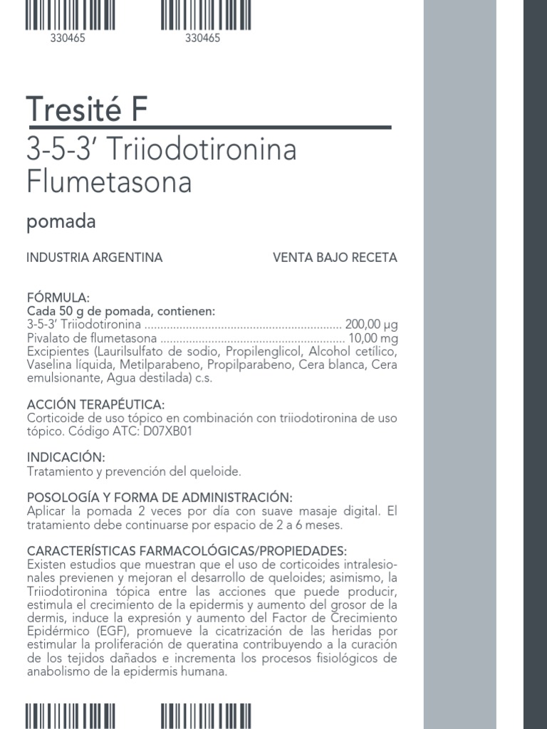 Tresite F Pomada 330465 | Medicación tópica | Medicamentos con receta