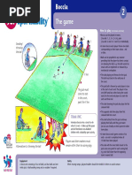 Boccia Game Rules & Scoring Guide | PDF | Leisure | Recreation