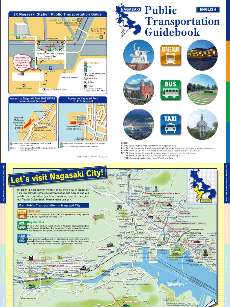 Nagasaki City Public Transportation Guidebook