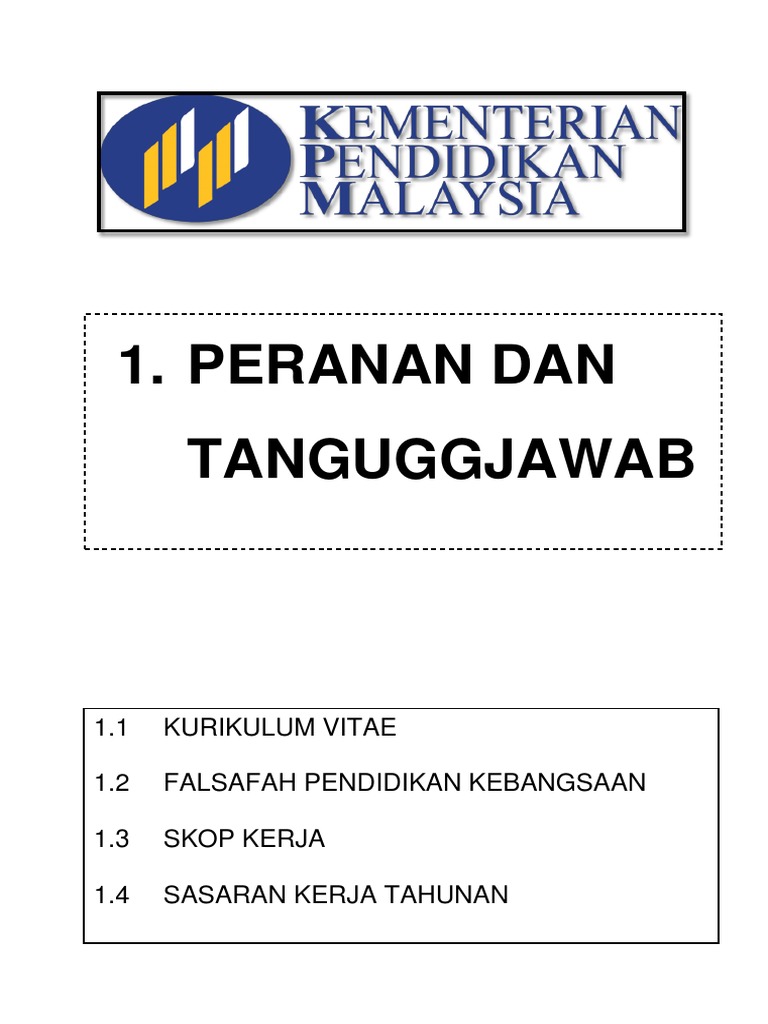 Contoh Fail PPGB dan Tanggungjawab | PDF