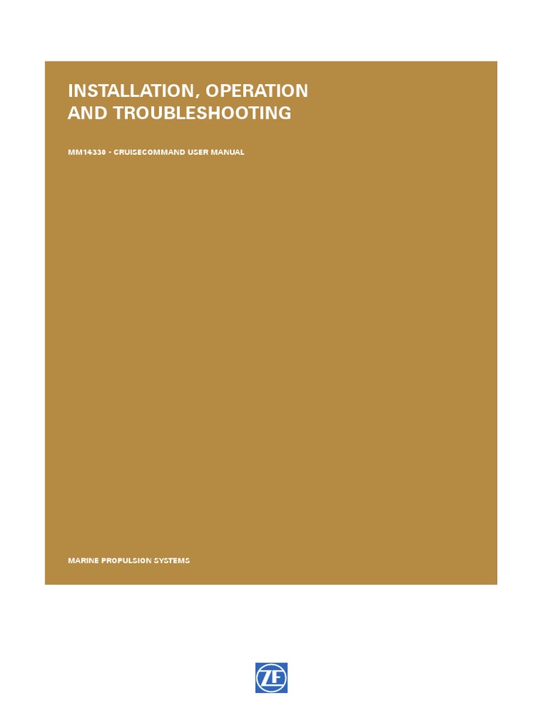 ZF Cruisecommand User Manual | PDF | Troubleshooting | Throttle
