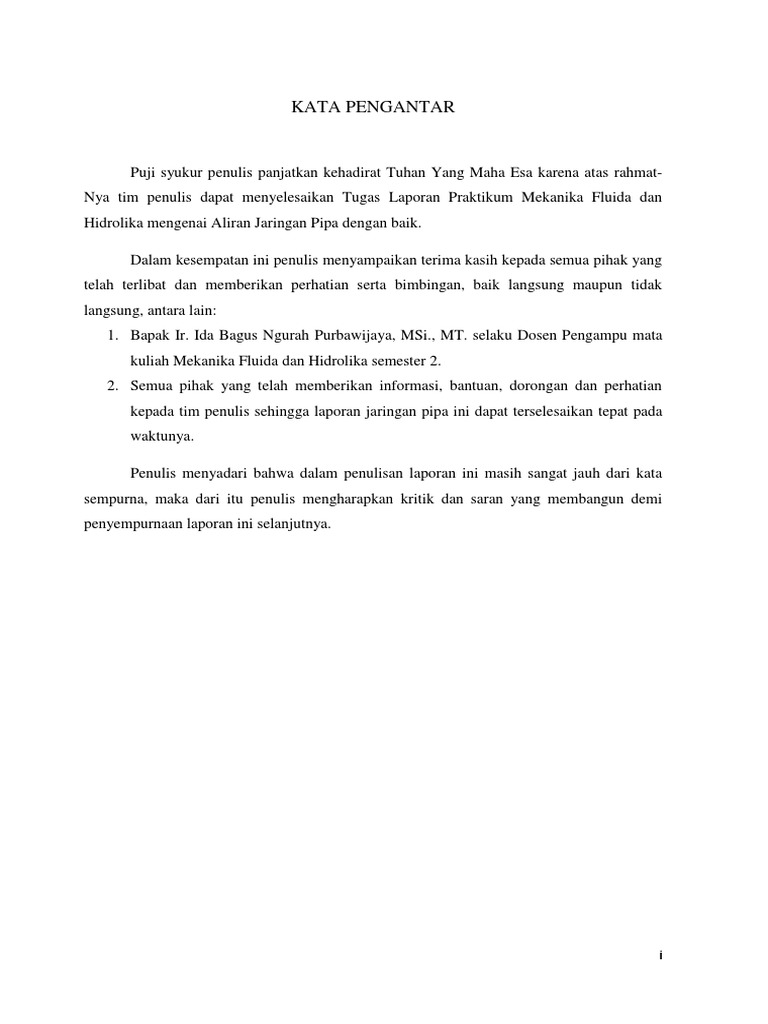 Laporan Mekflu | PDF