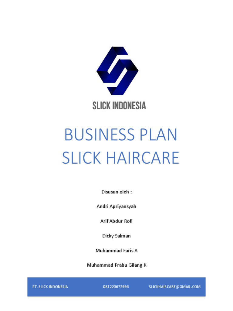 Business Plan for Slick Haircare | PDF | Business | Finance & Money ...