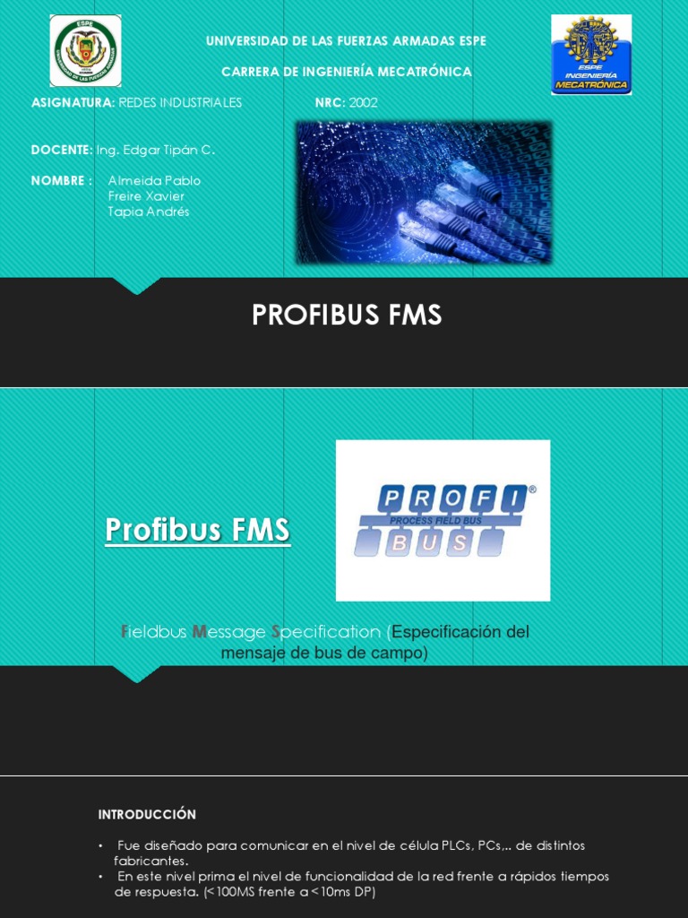 Profibus FMS | PDF | Red de computadoras | Automatización