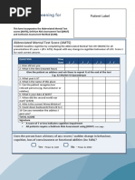 FINAL 4AT Assessment For Delirium | PDF | Dementia | Medicine