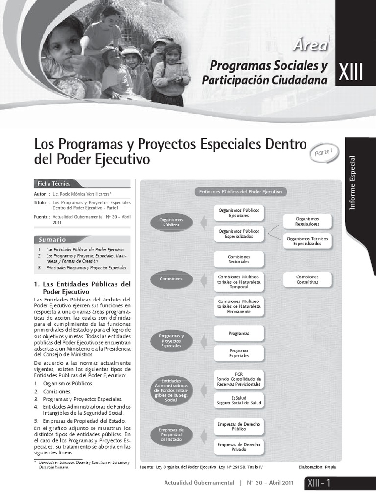 Programas y Proyectos Especiales Gubernamentales | PDF | Formas de ...