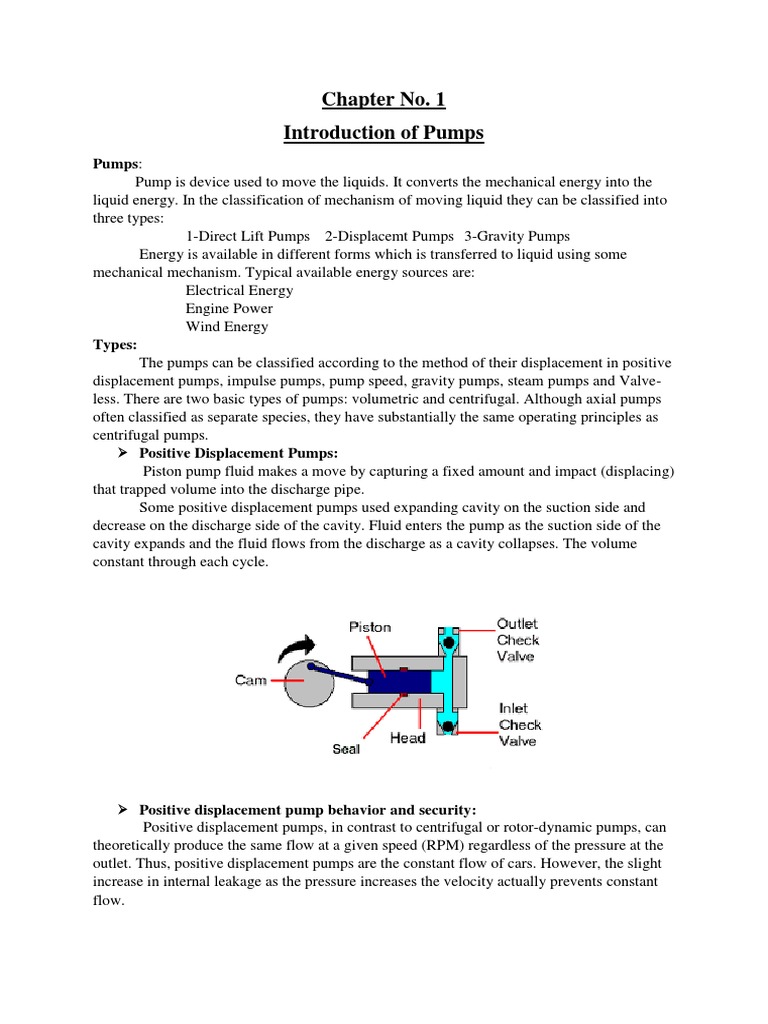 An In-Depth Look at Pump Classifications and Operating Principles | PDF ...