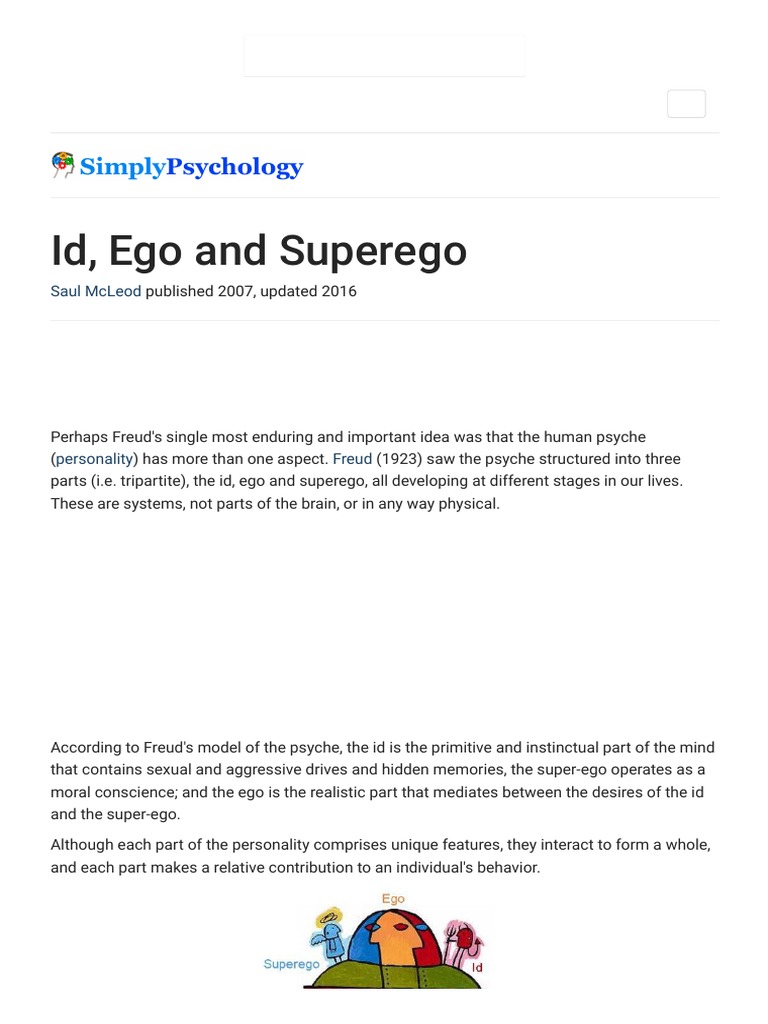 Id Ego Superego - Simply Psychology | PDF | Id | Interpretation ...