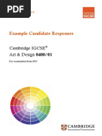 Art and Design Paper 2 Example Candidate Responses Booklet | PDF ...
