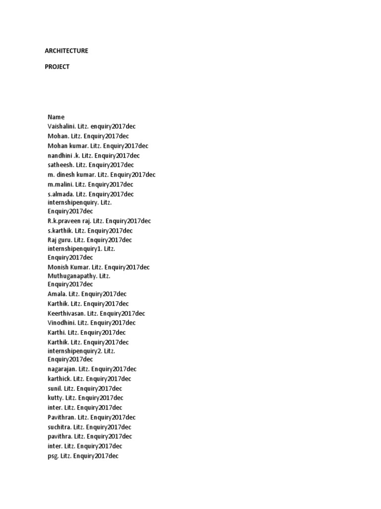 Architecture Project | PDF