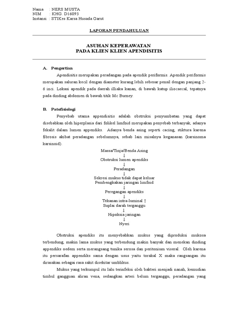 LP Apendisitis | PDF