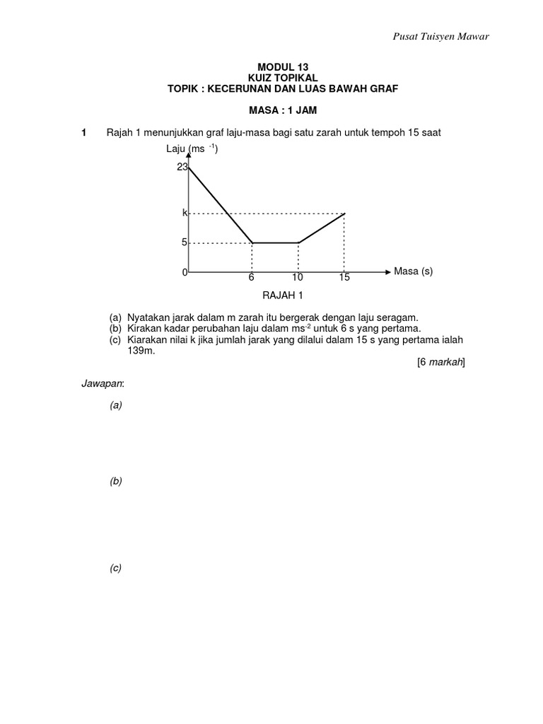 Kuiz Topikal Math f5 | PDF
