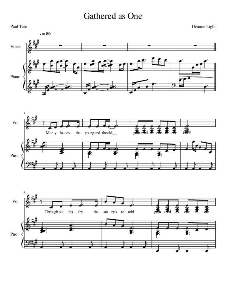 Gathered As One | PDF