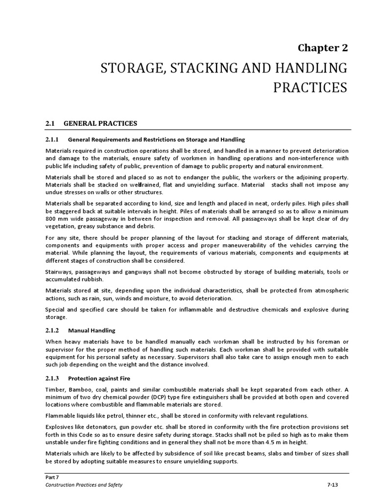 Safe Stacking Practices in Construction | PDF | Brick | Asphalt