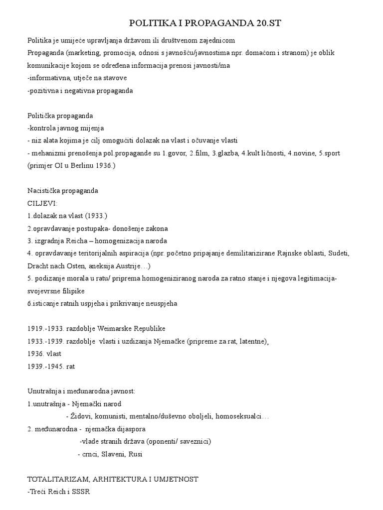 Politika I Propaganda | PDF