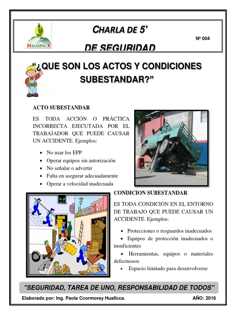 004-Que Son Actos y Condiciones Subestandar | PDF