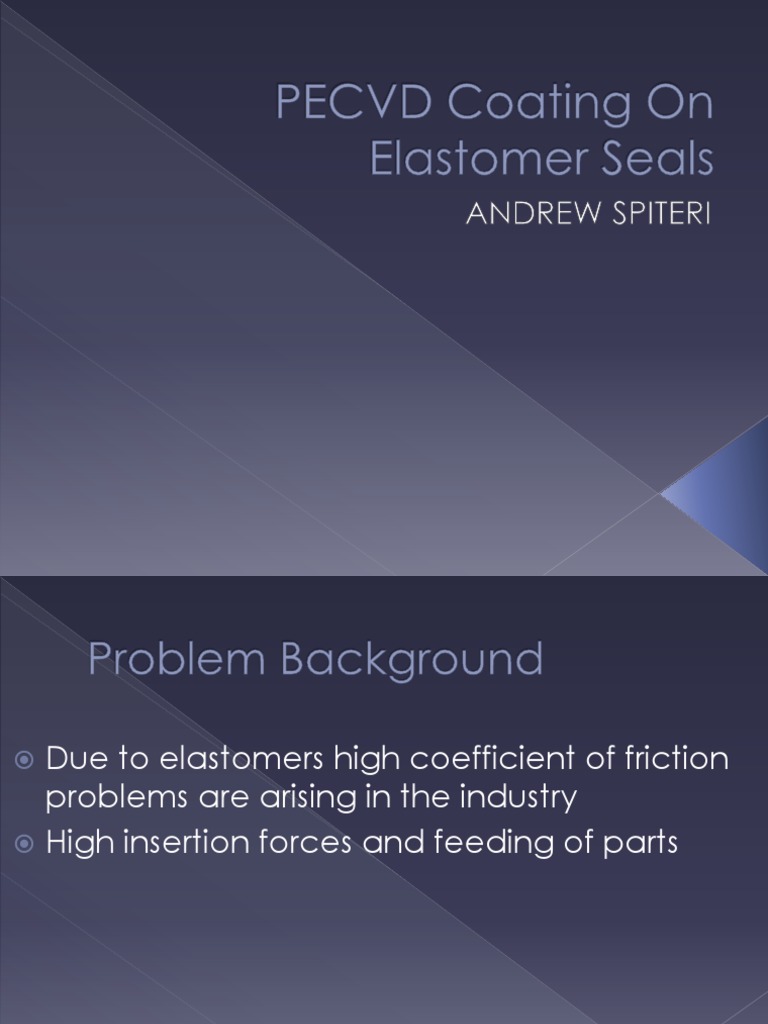 PECVD Coating On Elastomer Seals | PDF | Thin Film | Building Engineering