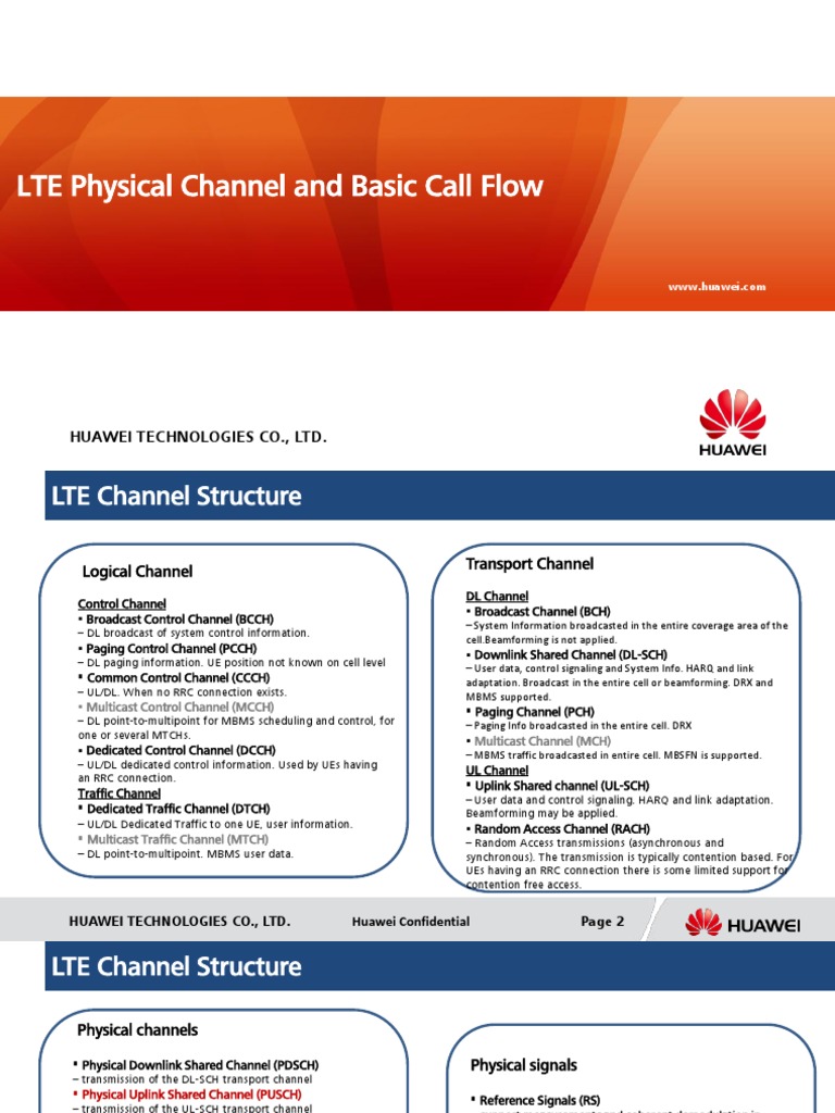 02 - LTE Physical Channel and Call Flow (For Subcon) | PDF ...