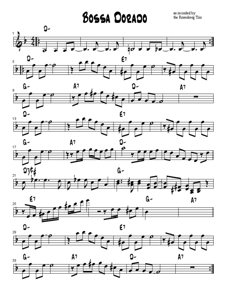 Bossa Dorado PDF | PDF