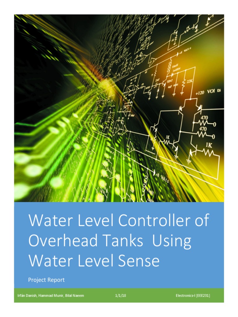 Water Level Controller of Overhead Tanks Using Water Level Sense ...