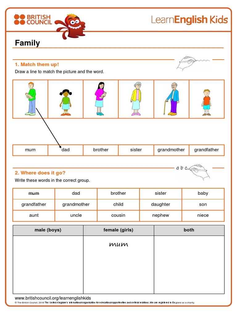 Worksheets Family PDF | PDF | Family | Society
