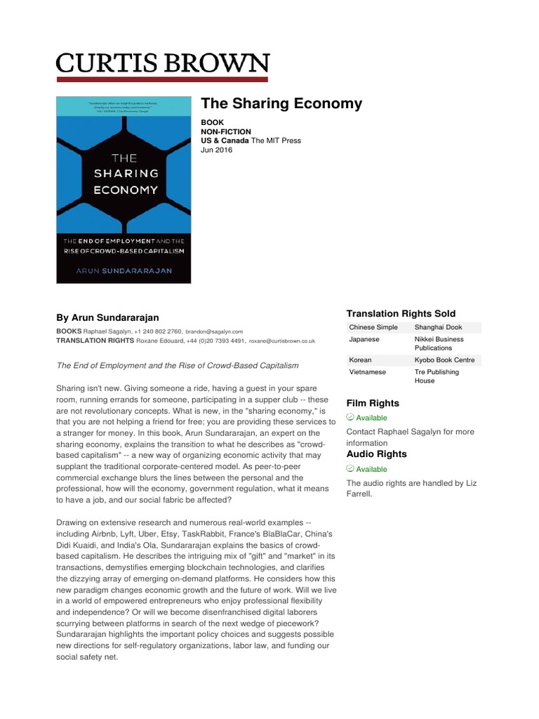 The Sharing Economy | PDF | Sharing Economy | Economics