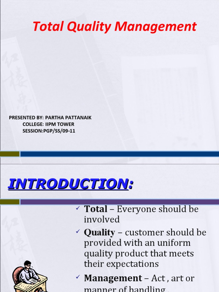 Total Quality Management Presentation | PDF | Economies | Quality (Business)
