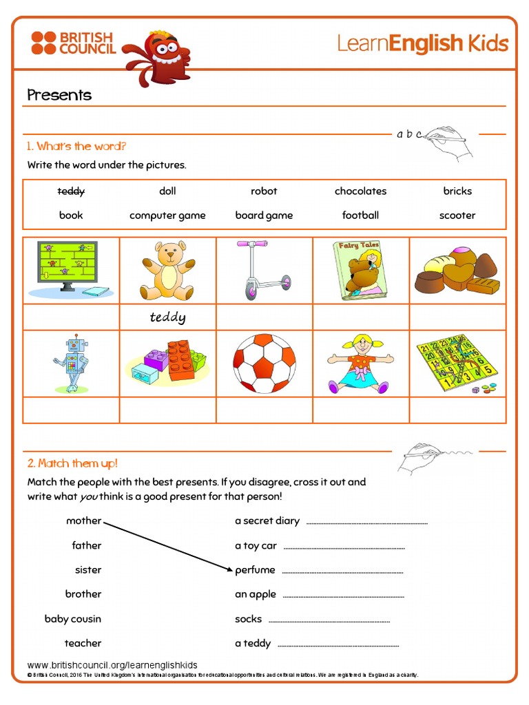 Worksheets Presents | PDF | Observances | Christmas