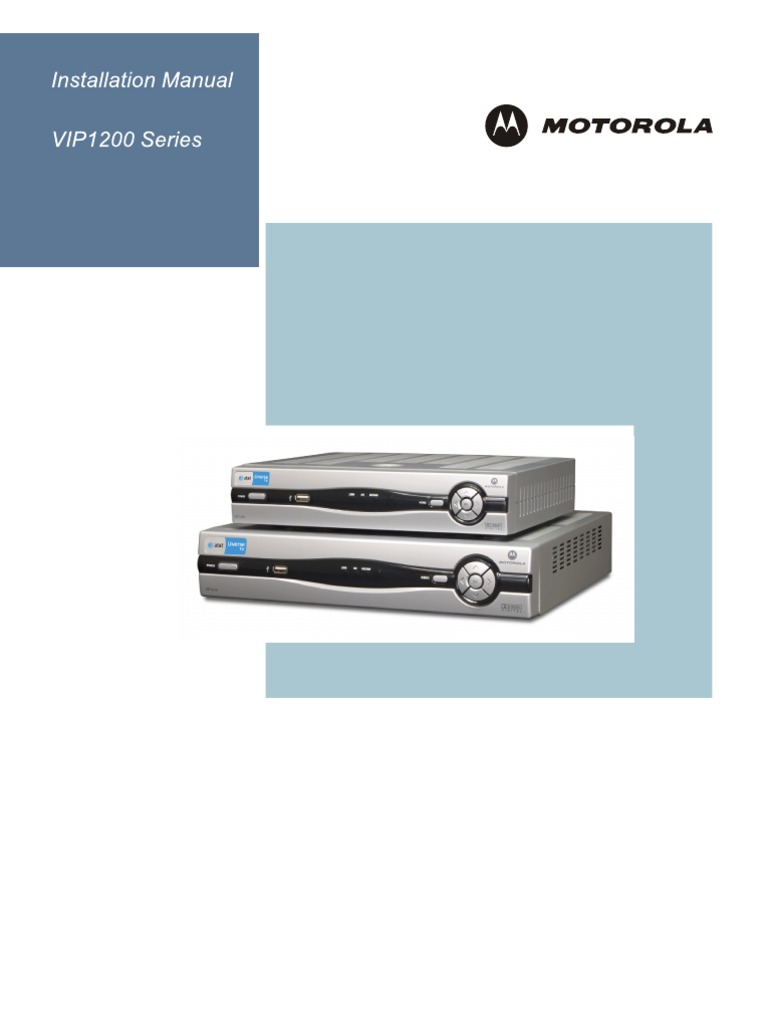 motorola vip 1200 receiver | License | Hdmi | Free 30-day Trial | Scribd