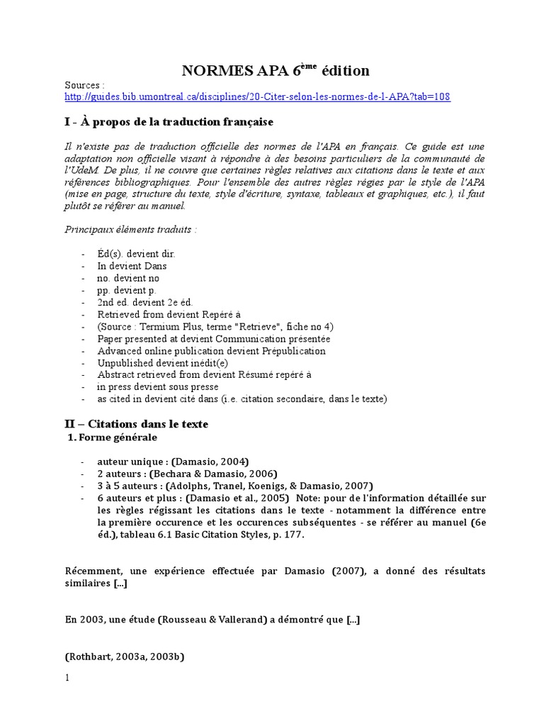 Guide des normes APA 6e édition | PDF | Wikipédia | Blog