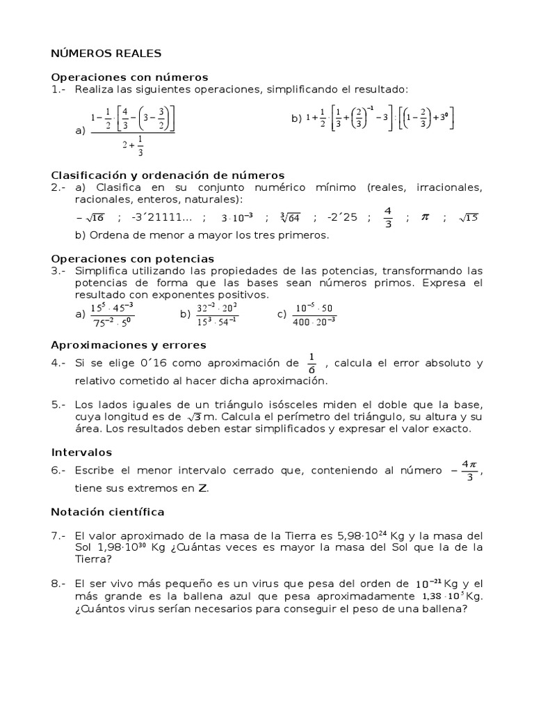 Repaso R - Racionalizar - Polinomios y Frac Alg y Estadistica 4º OpcB | PDF | Exponenciación ...